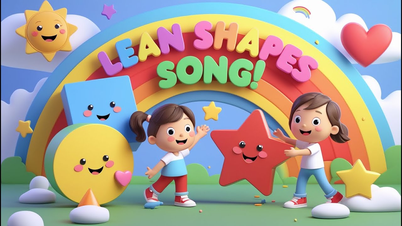 Know Your Shapes Song for Kids | LYRICS | Circle, Square, Triangle ...