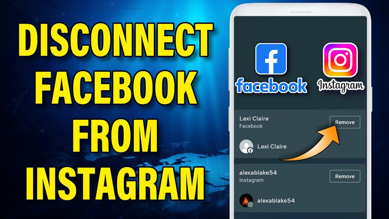 How To Disconnect Facebook Account From Instagram 2022 | Unlink ...