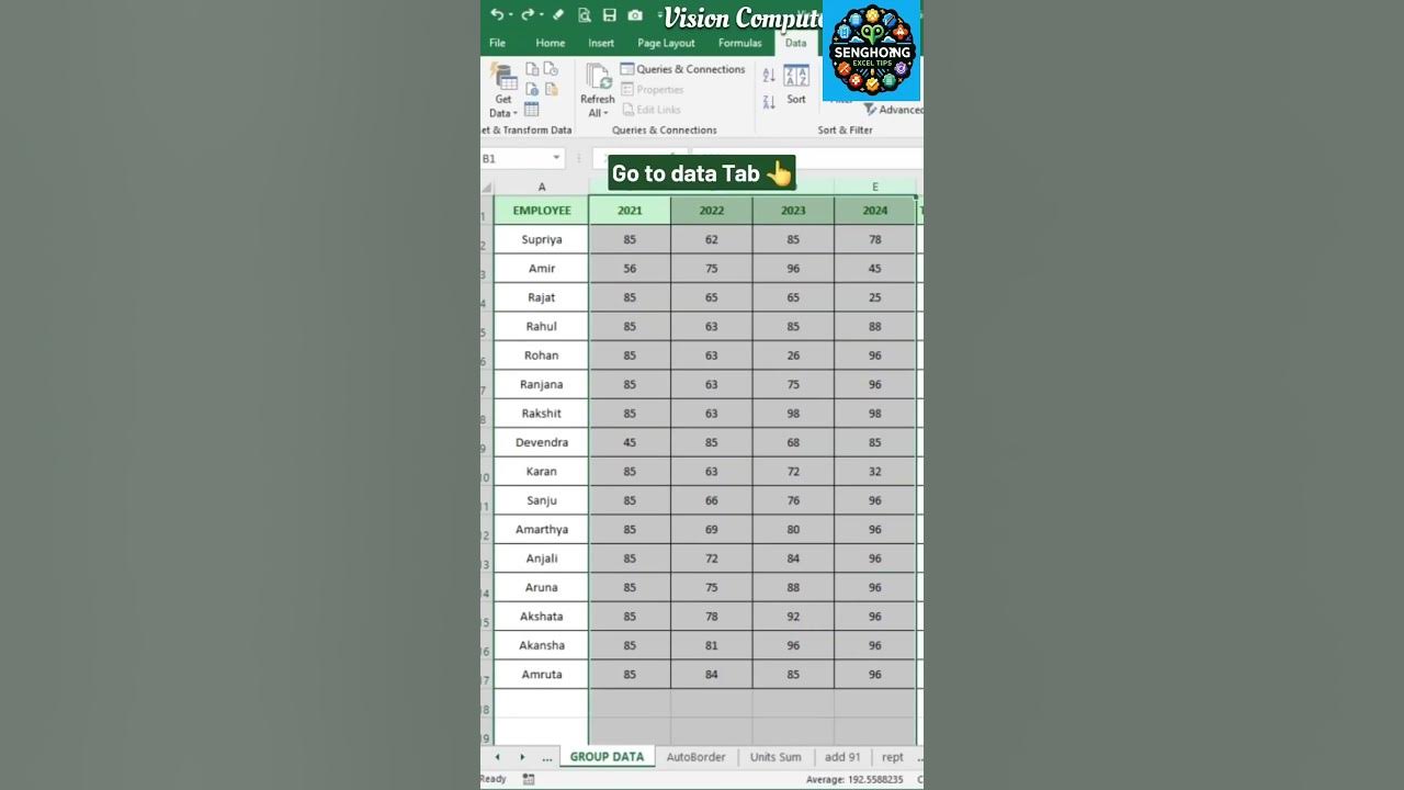 Senghorng's Excel Tips #exceltrick #excel #exceltips #exceltricks #googlesheets #exceltutorial ...