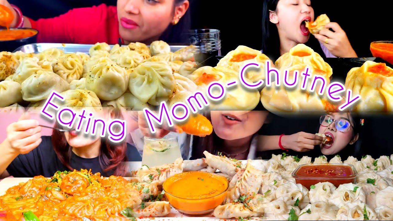 ASMR 🔥 EATING MOMO WITH SPICY CHUTNEY 🤤 COMPILATION | BY FAMOUS ...