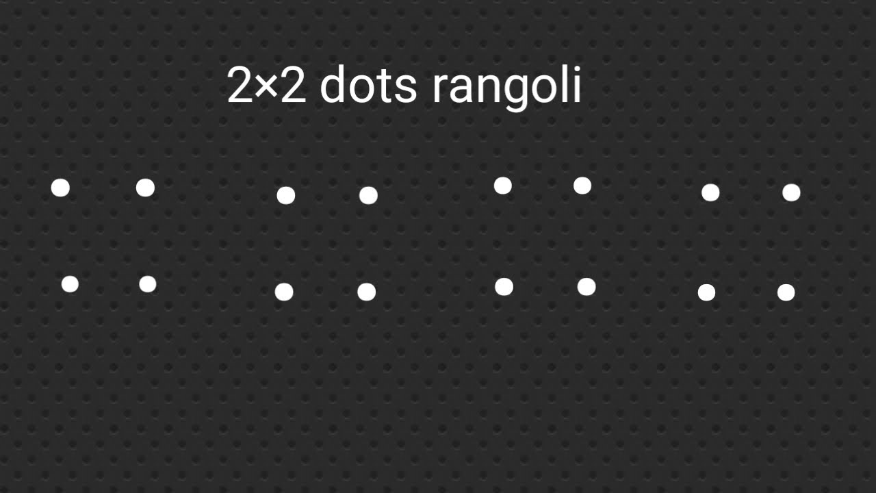 2*2 dots rangoli design/#rangoli #anjaneyaart #simplerangoli # ...