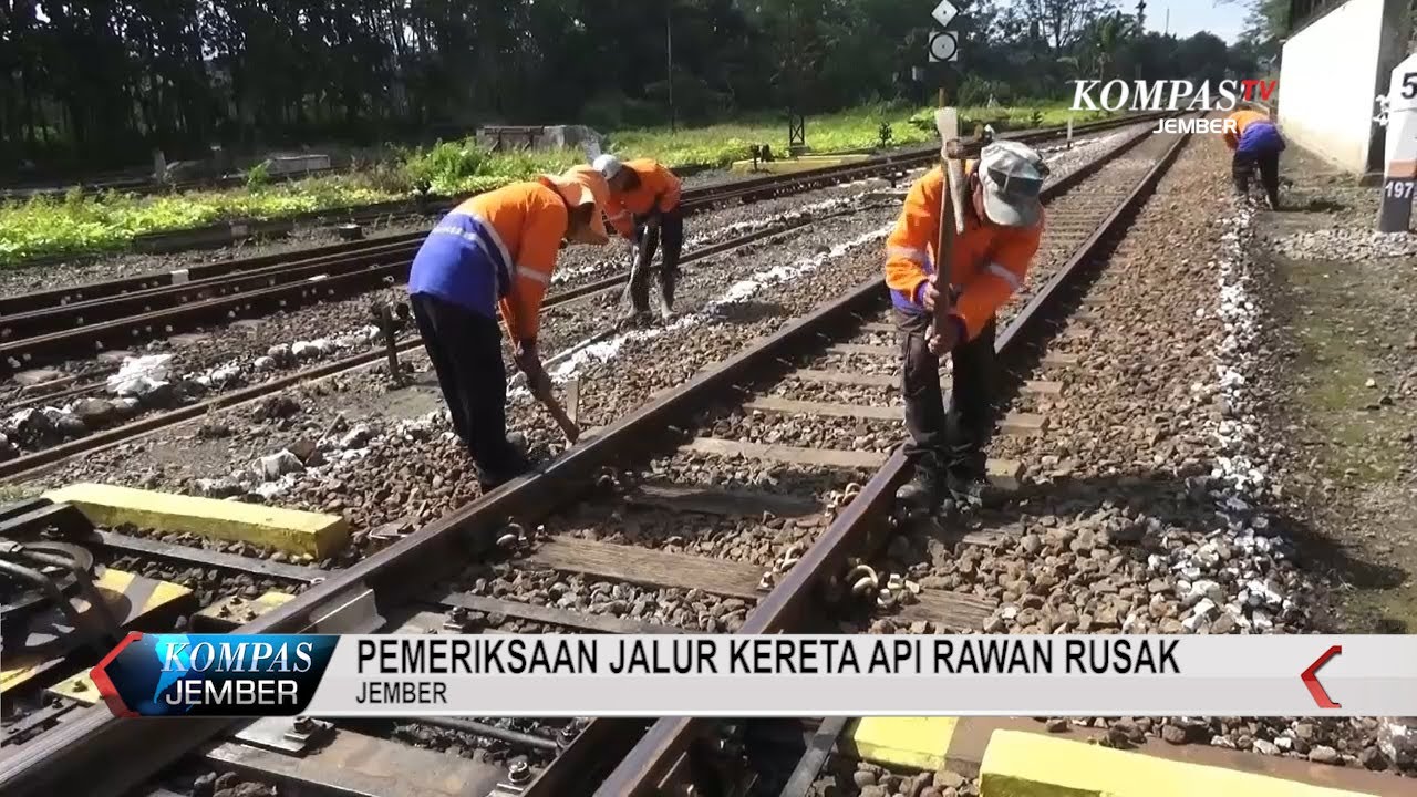 Pemeriksaan Jalur Kereta Api Rawan Rusak - YouTube