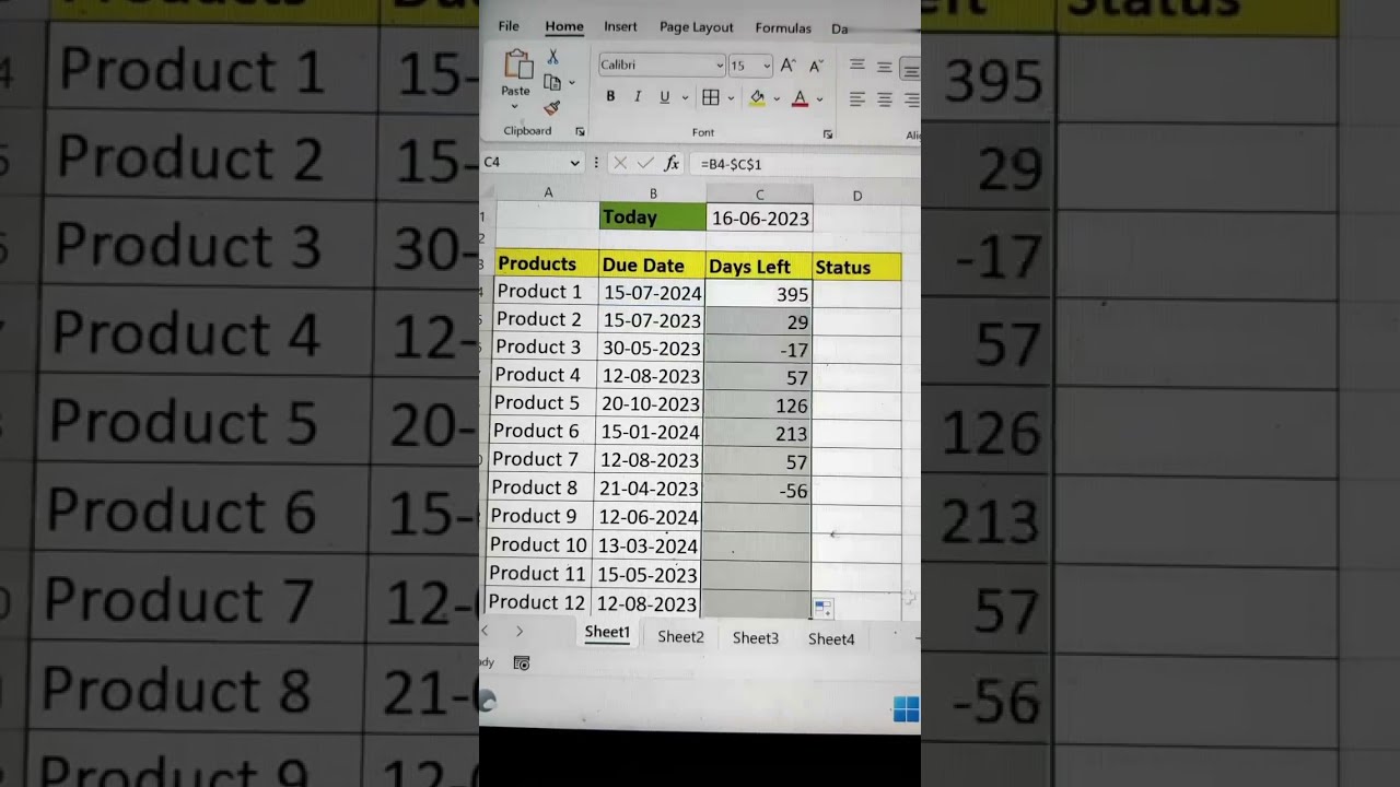 Create Expiry Alert In Excel Best Excel Tips And Tricks shorts Create Expiry Alert In Excel Best Excel Tips And Tricks shorts
