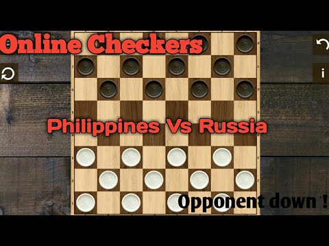 Checkers/Dama - PH Vs Russia (Online Game) - YouTube