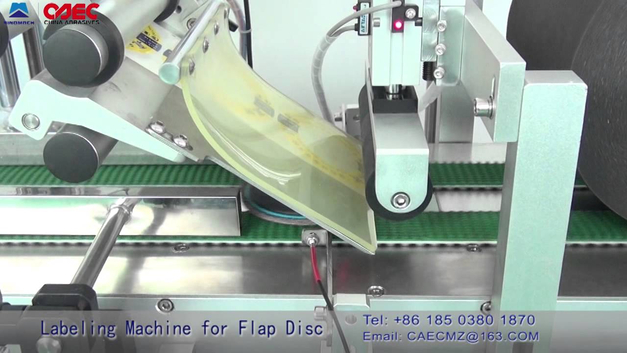 Labelling Machine for Flap Disc - YouTube