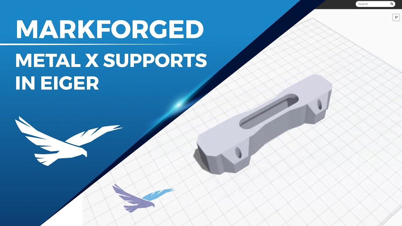 Markforged Metal X: Support Structures in Eiger (Alpha) - YouTube