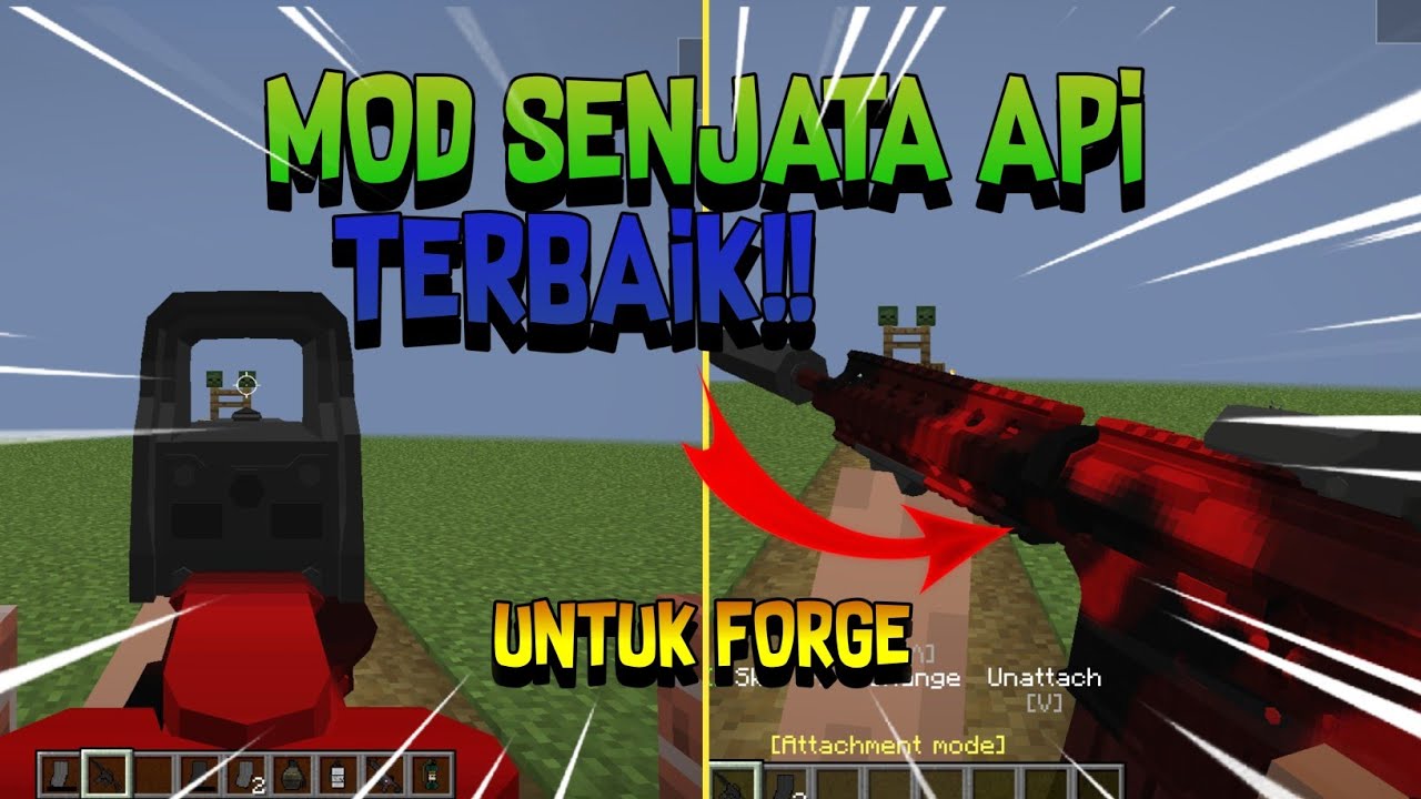 MOD SENJATA API POJAV LAUNCHER TERKEREN DI VERSI 1.12.2,MODULAR WARFARE MOD - YouTube