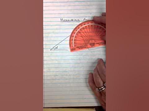 How to Use a Protractor to Measure Angles - YouTube