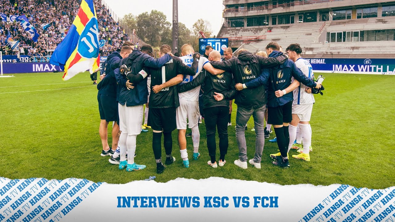🎤Interviews nach dem Spiel gegen den Karlsruher SC | 2. Bundesliga⚽ ...