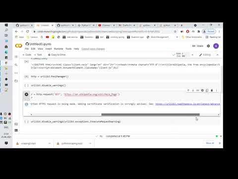 InsecureRequestWarning: Unverified HTTPS request is being made - YouTube