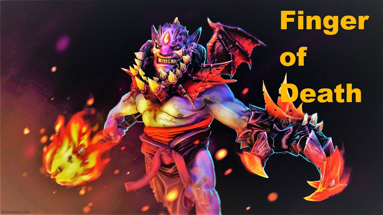 Dota 2 Rampage Lion -5 Finger of Death and RP Magnus - YouTube