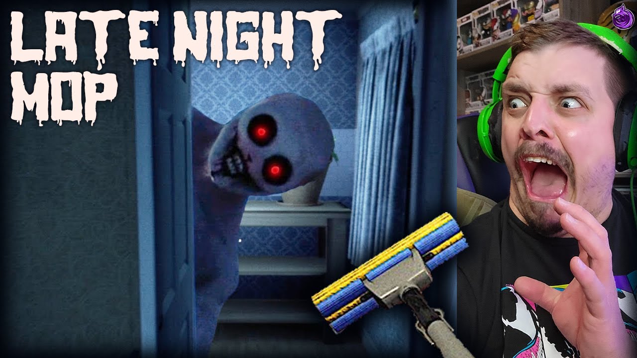LATE NIGHT MOP | Home Cleaning Indie Horror Game (Scary, but clean ...