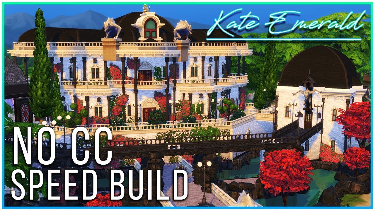 Sims 4 Speed Build - Vampire Lair | Kate Emerald - YouTube