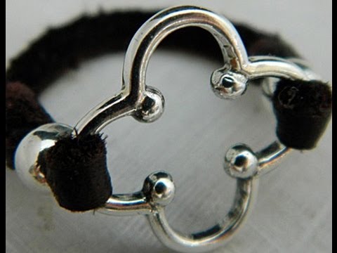 Jewelry How To - Make Leather Rings - YouTube