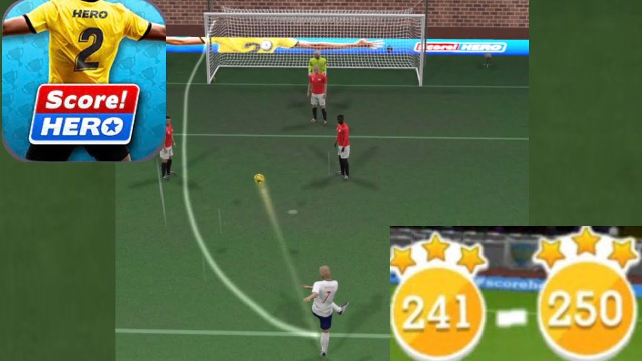Score! Hero 2 levels 241-250 | 3 stars (walkthrough) - YouTube