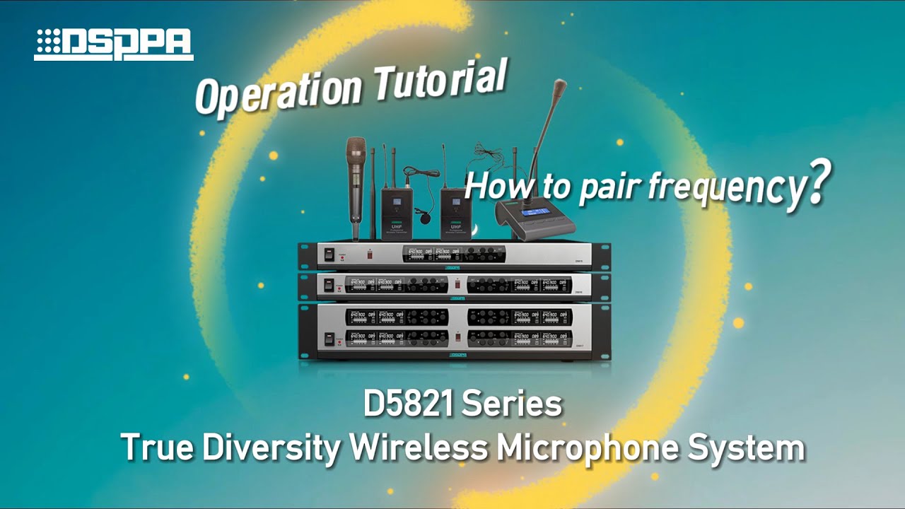 DSPPA | How to pair frequency? D5821 Series Operation Tutorial - YouTube
