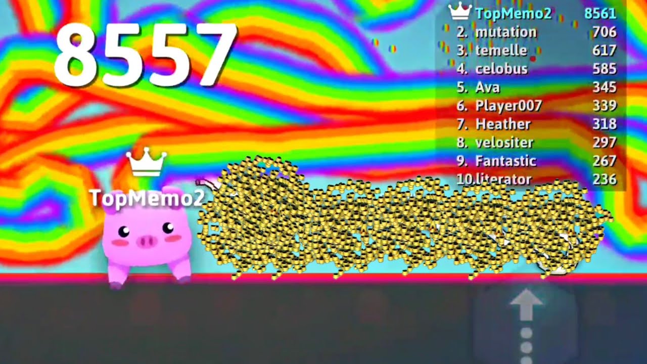 Epic Snakeio Gameplay Most Delicious Snake Io Snake Game Tok Top Memo 2 - YouTube