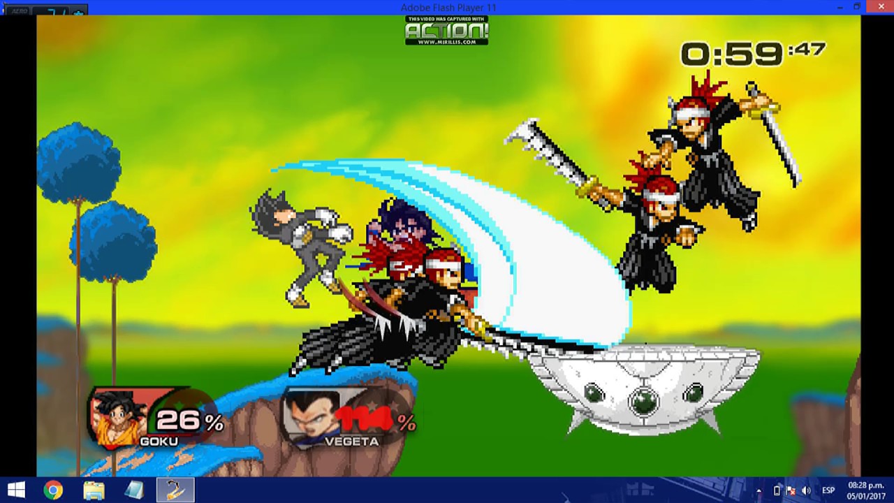 goku v vegeta Super smash flash 2 epic battle - YouTube