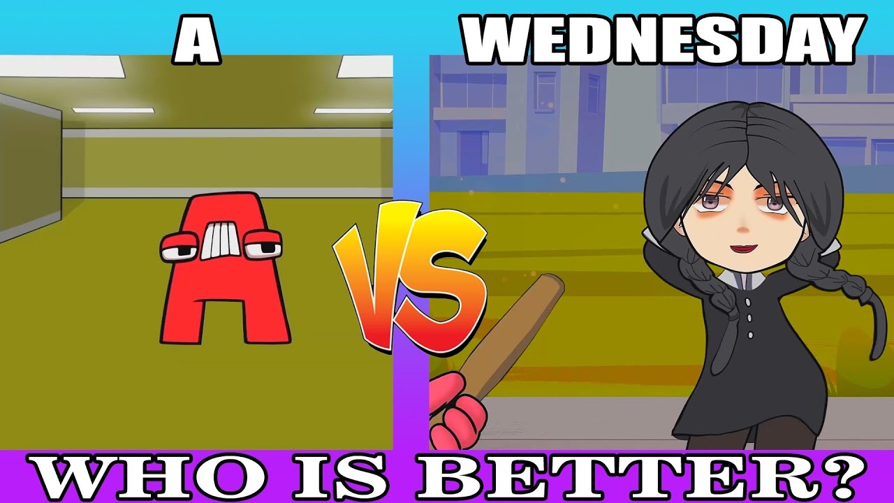 Zero Two Dodging meme | Alphabet Lore VS Wednesday | Side by Side ...