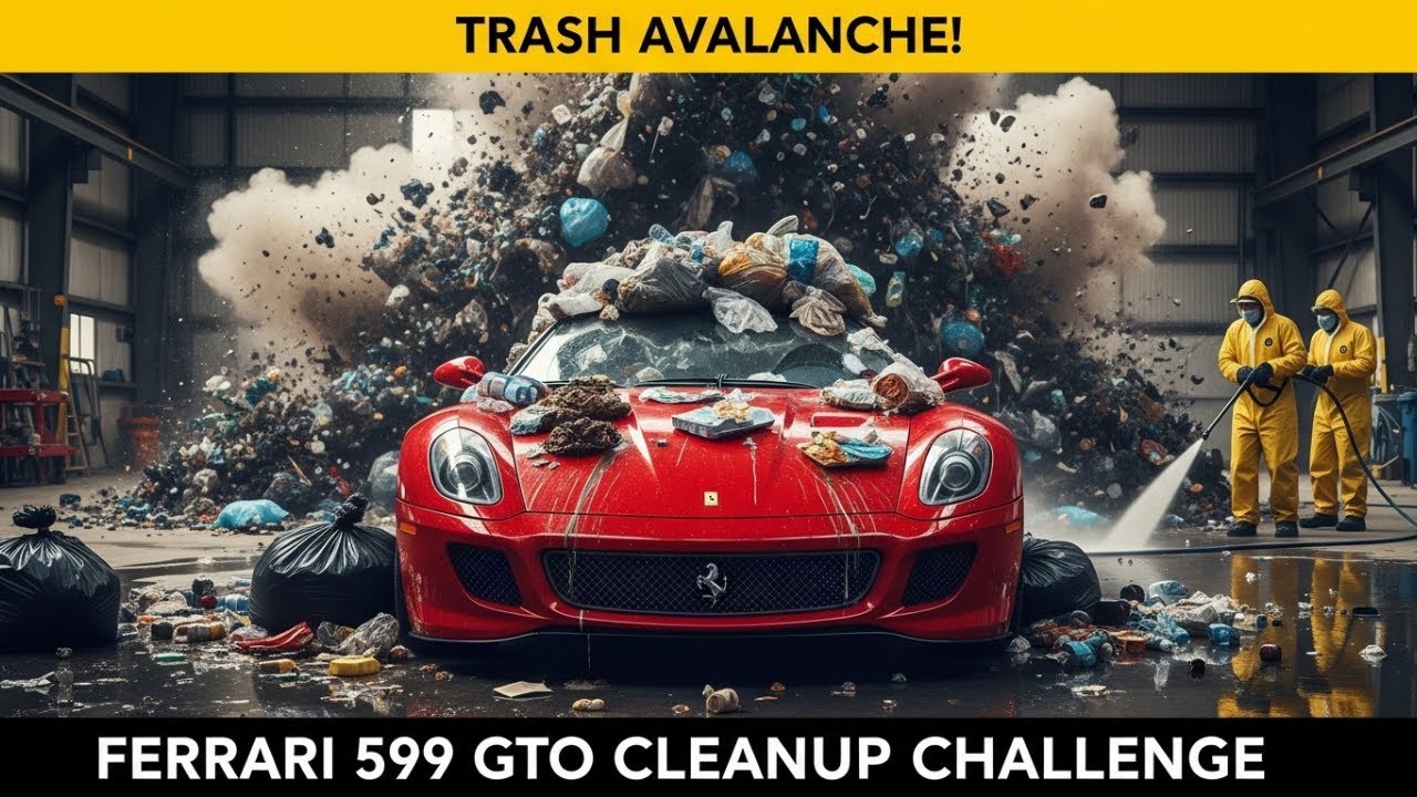 Restoring Ferrari 599 GTO Buried Under a Landfill Plastic Slide (Trash ...
