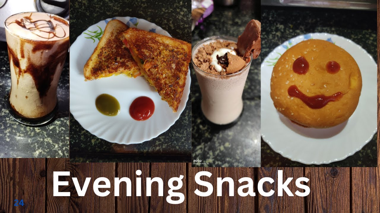 HOW TO MAKE | Evening Snacks | Sandwich | Burger | Drinks - YouTube