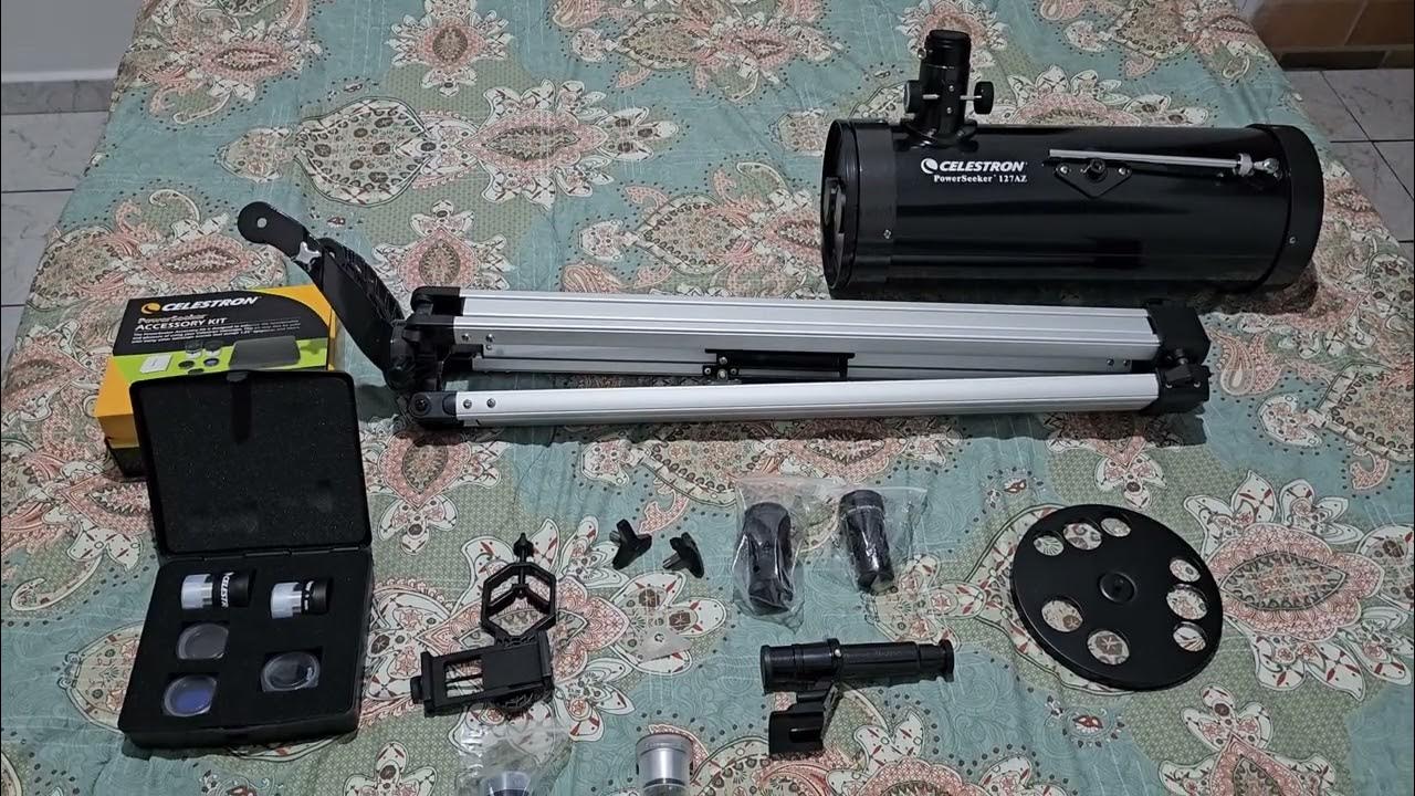 TELESCÓPIO CELESTRON - MONTAGEM E A LUA POR ELE - CONFIRA - YouTube