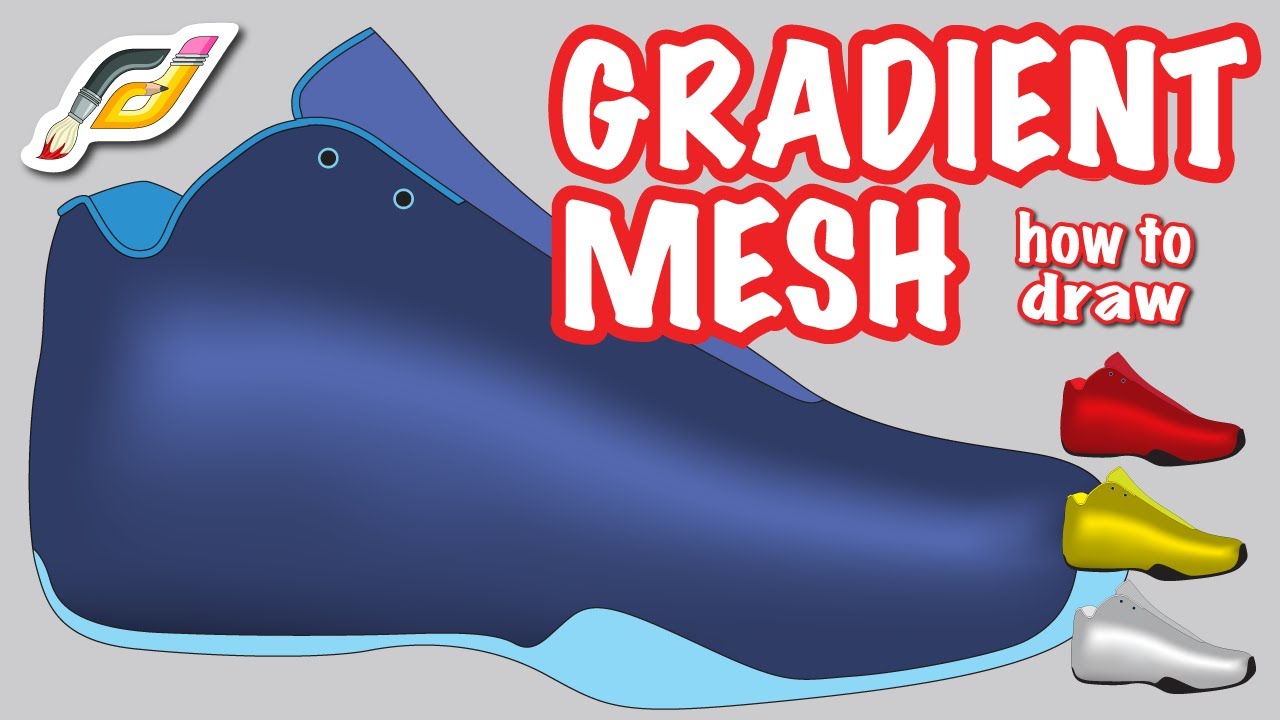 How to create a GRADIENT MESH effect using Adobe Illustrator. - YouTube