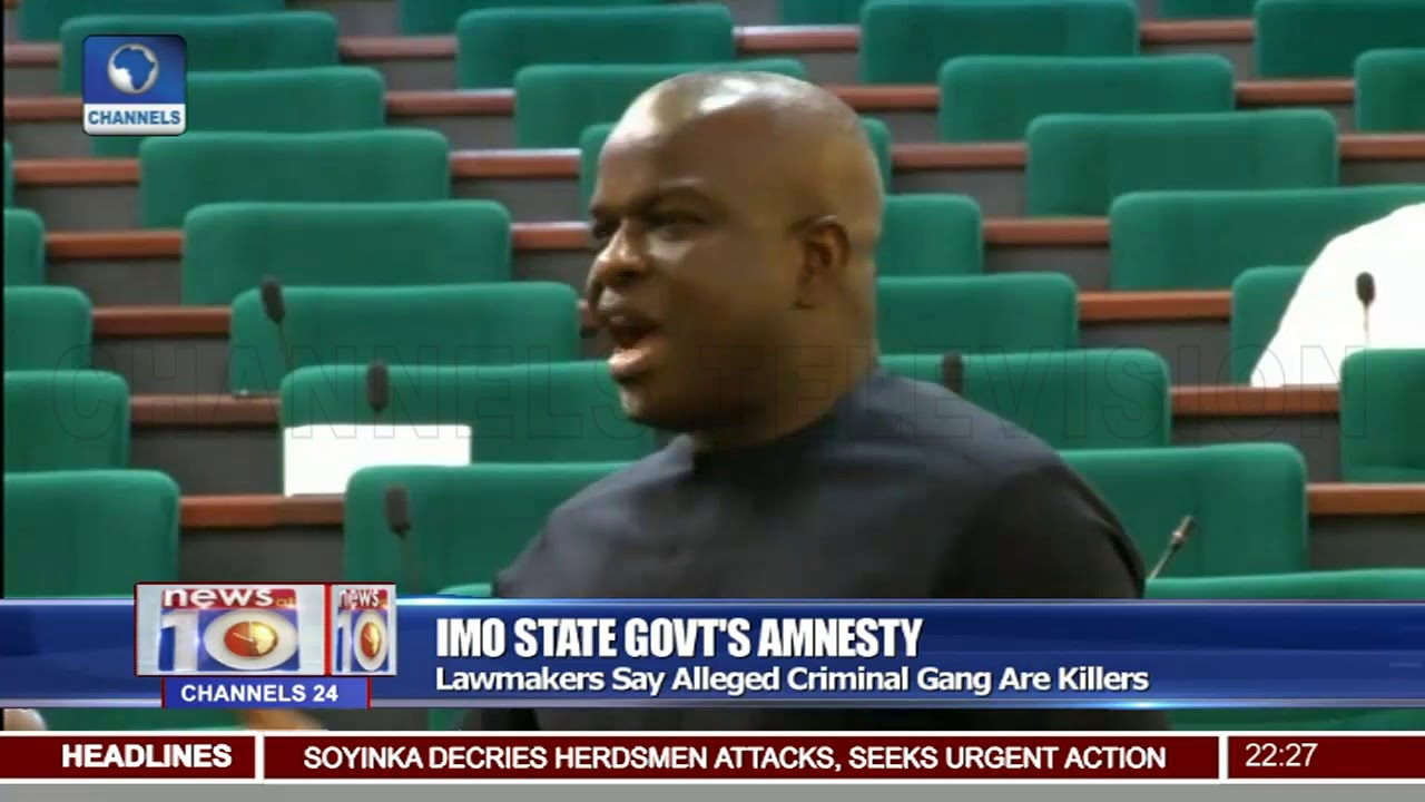 Lawmakers Condemn Imo's Amnesty For Wanted Criminal Gangs - YouTube