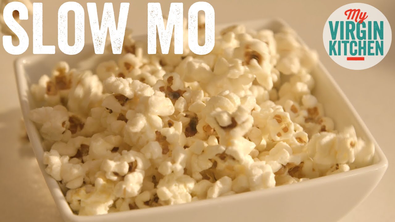 SLOW MO FOOD | POPCORN - YouTube