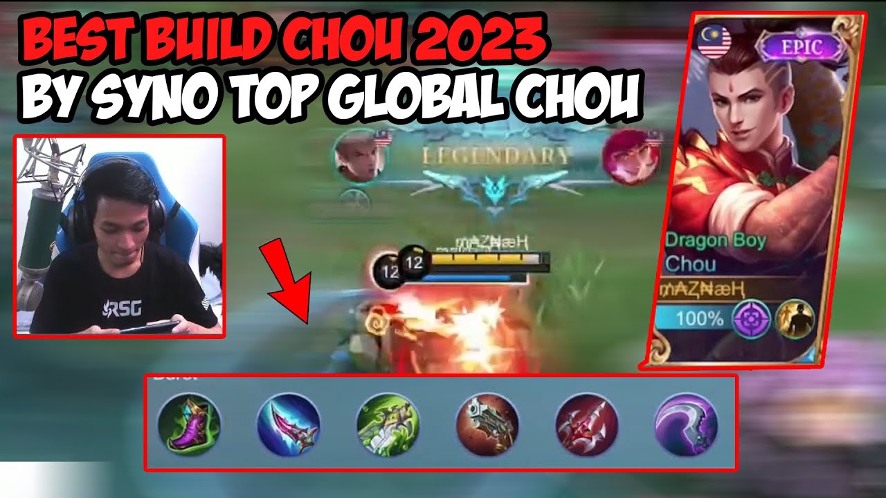 BEST BUILD CHOU TERSAKIT 2023 BY SYNO !! TOP GLOBAL CHOU - YouTube