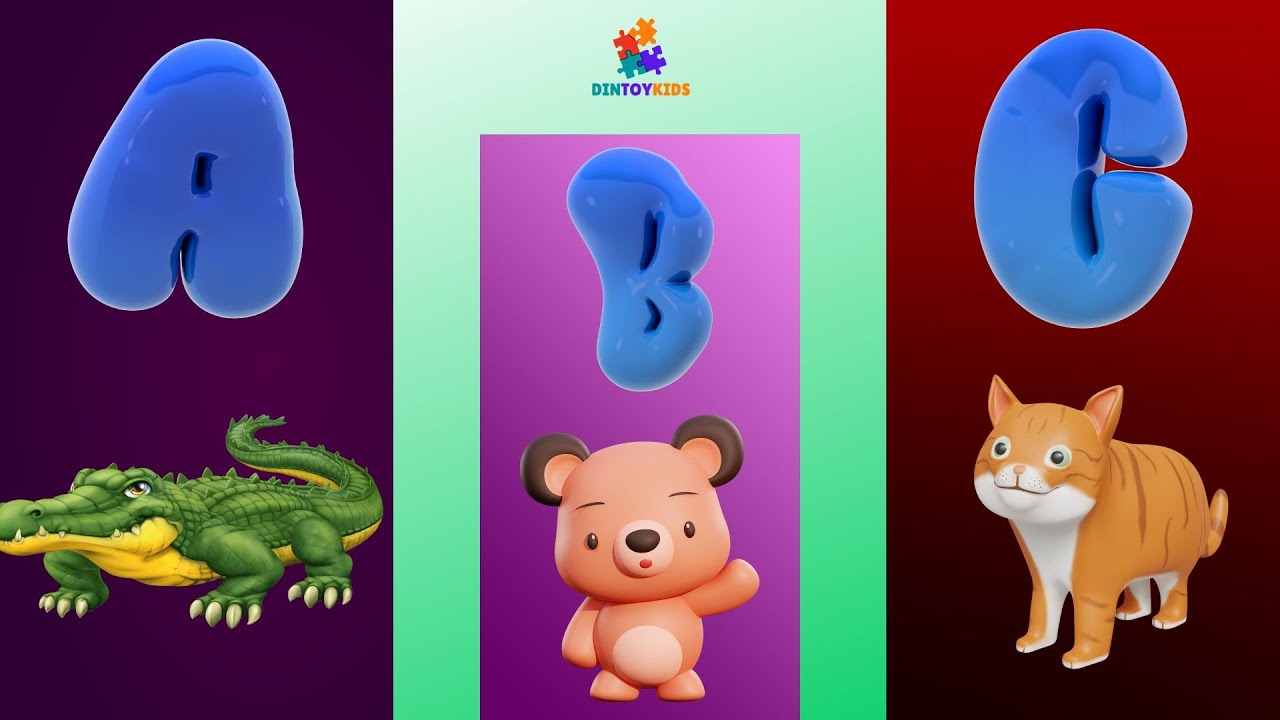 Animal Alphabet A to Z | ABC Animals For Children | Learn Animals With ...