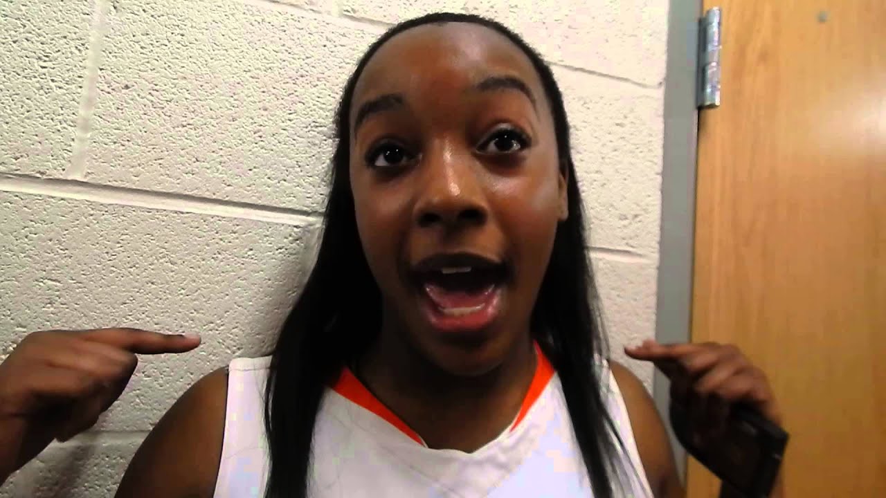 McDonogh basketball Danielle Edwards & Daja Logan 2/17/14 - YouTube