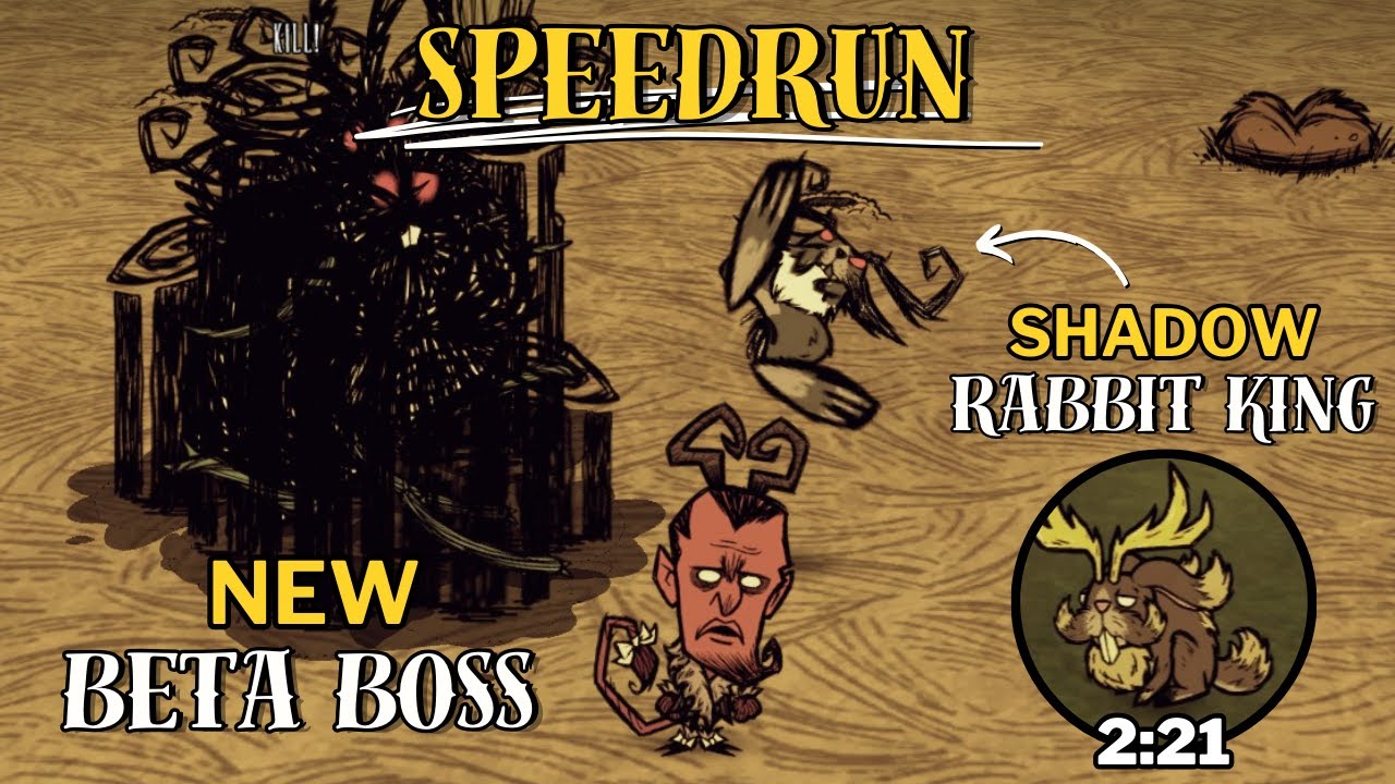 NEW BETA BOSS!! Rabbit King in 2 minutes Speedrun (WR, Unseeded) - Don ...