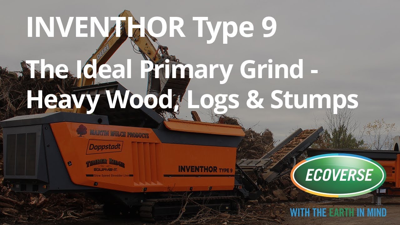 INVENTHOR Type 9 - Heavy Wood Shredding - YouTube