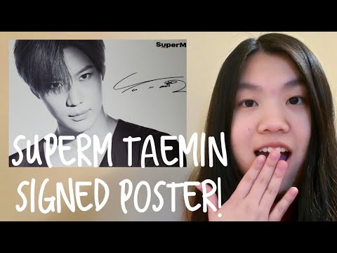 Unboxing Taemin SuperM Signed Poster!!! - YouTube