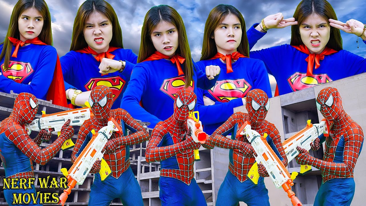 Team Captian X-Shot Nerf Guns Fight Against Criminal Group FAKE Superheroes + More Stories - YouTube