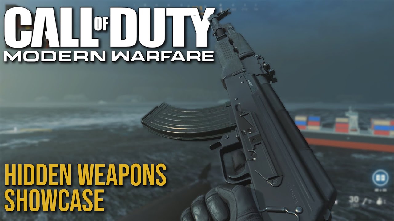 Call of Duty Modern Warfare | Hidden Weapons Showcase - YouTube