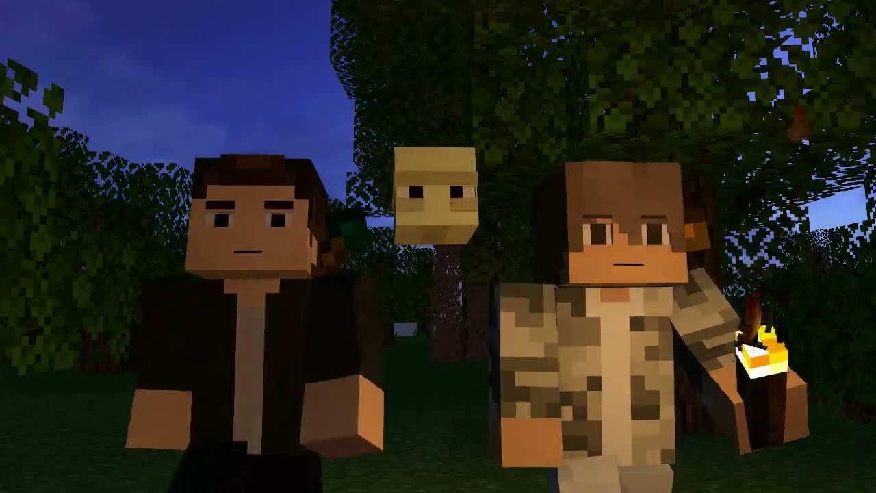 Minecraft Animation Movie Phantom attack in the swamp - YouTube