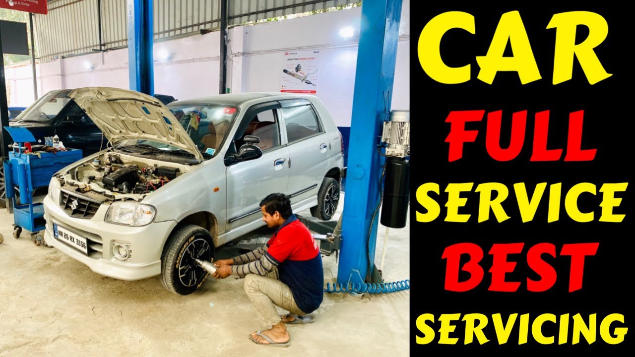 MY CAR FULL SERVICE | MARUTI SUZUKI ALTO SERVICING | CHEAP SERVICING ...