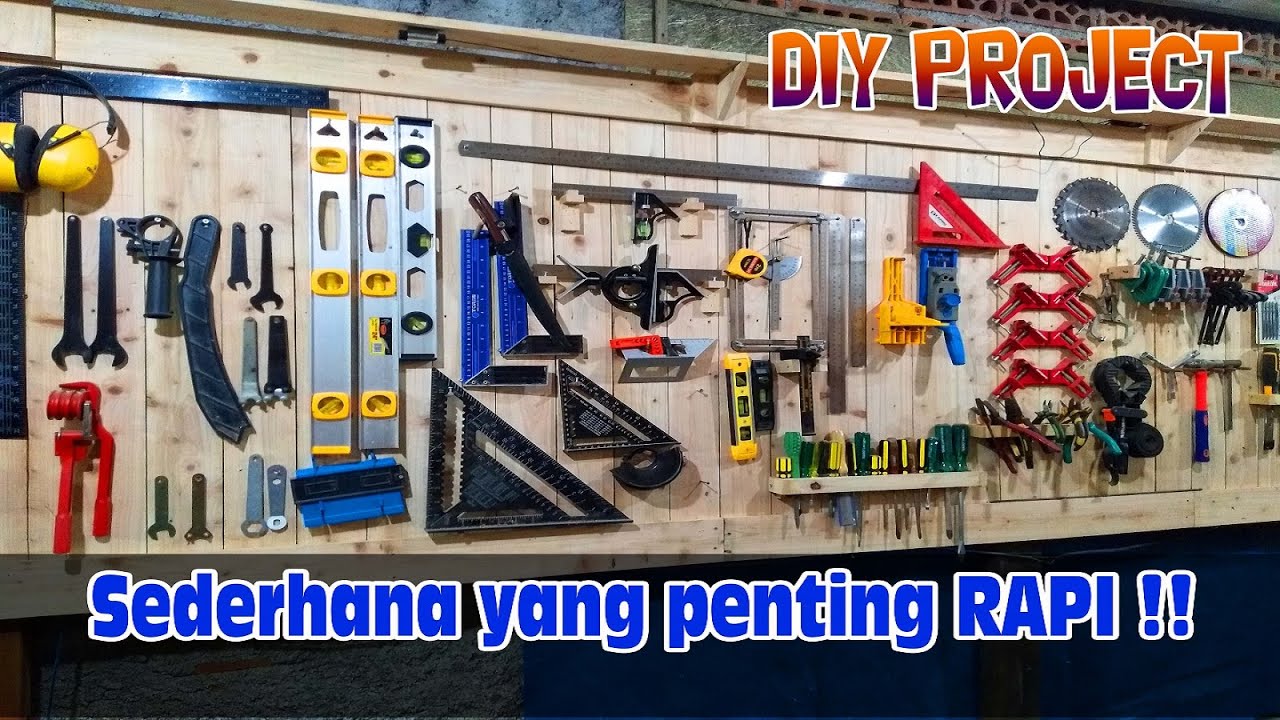 CARA MEMBUAT RAK HAND TOOLS DARI KAYU JATI BELANDA - YouTube