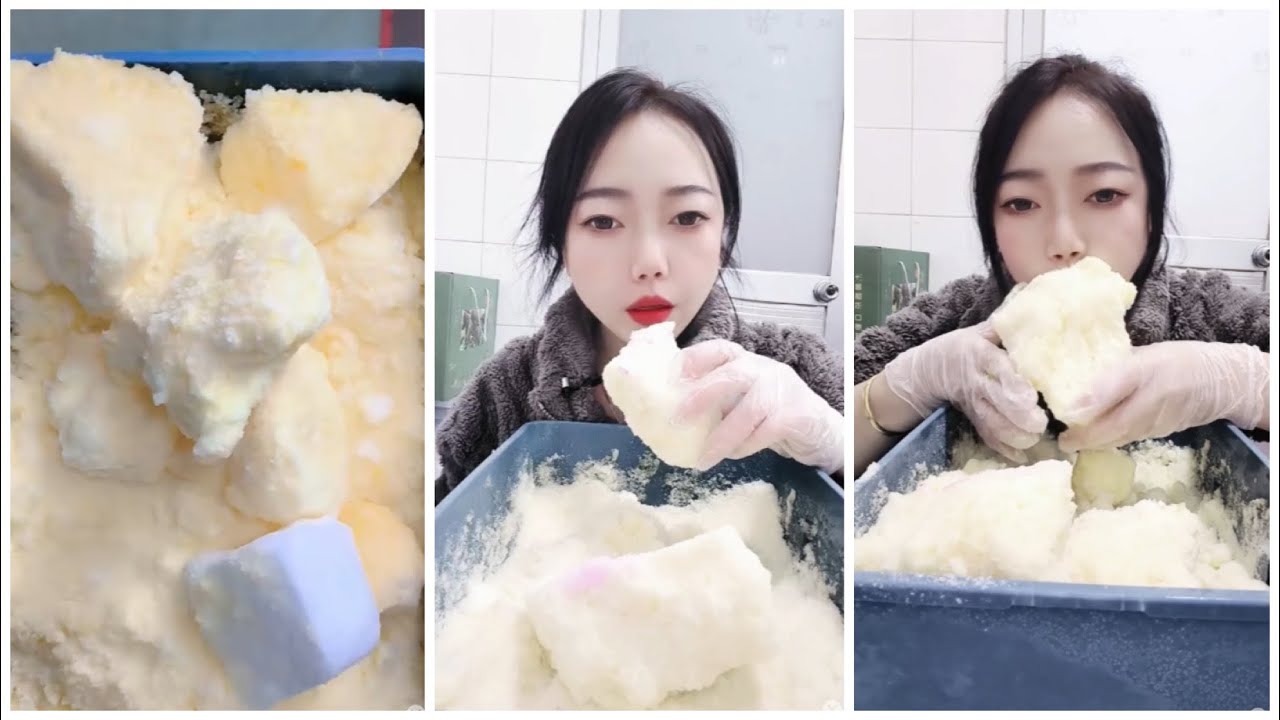 FREEZER FROST | EATING ICE .asmr iceeating #freezerfrost #iceeating ...