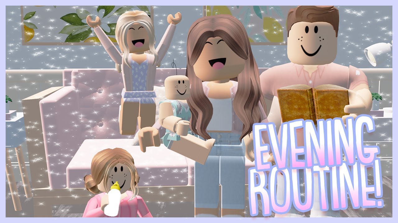 FAMILY EVENING ROUTINE | 2 BABIES & REBEL CHILD! | Bloxburg Family ...
