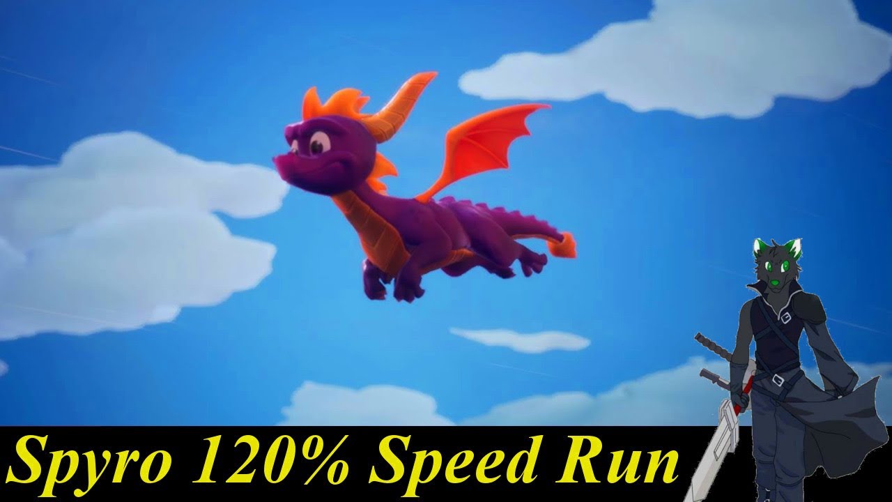 Spyro Speed Run 120% - Second attempt - YouTube