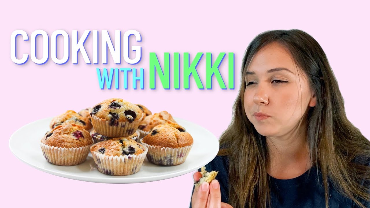 Baking Blueberry Muffins with Nikki! - YouTube