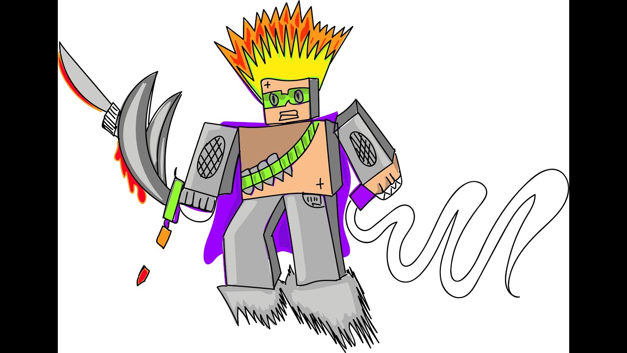 How to Draw[ Roblox Character "[rblonaire"] - YouTube