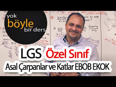 8.Sınıf - Matematik - Asal Çarpanlar ve Katlar Ebob Ekok ÖZEL SINIF 2/7
