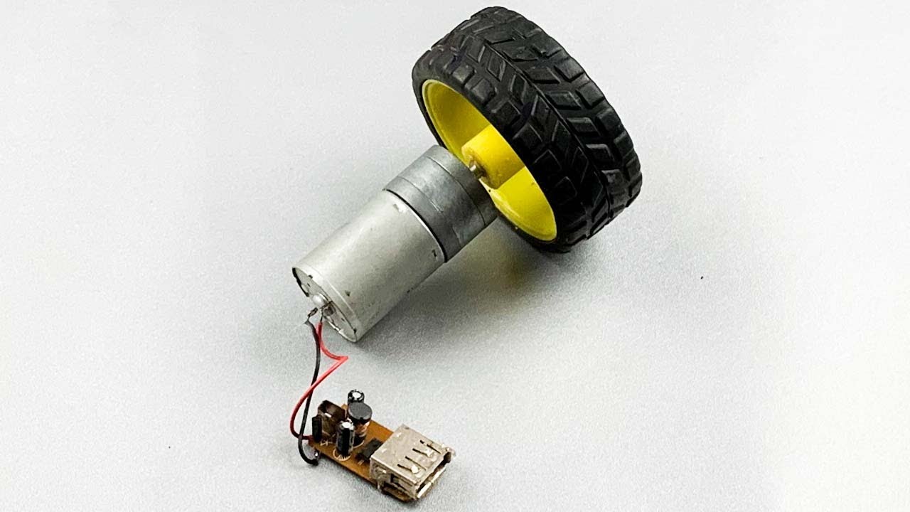 How to charge your phone using DC motor - Simple - YouTube