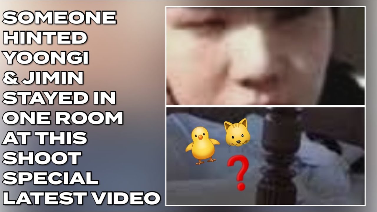Someone Hinted Yoongi & Jimin Stayed In One Room At This Shoot(Latest)# ...