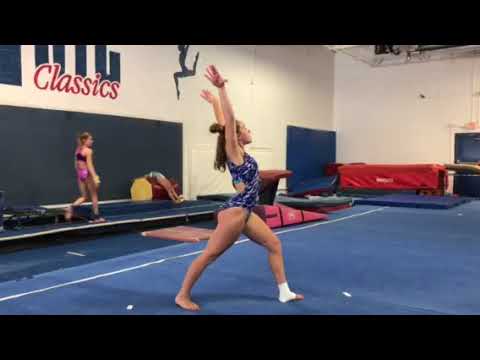 First 1/2 of Floor Routine (9/8/17) Holly Basile Class of 2018 - YouTube