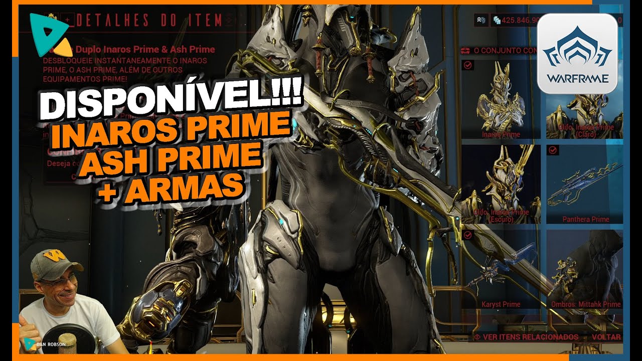 WARFRAME - O Inaros Prime e o Ash Prime ingressam na Ressurgência Prime !!! - YouTube